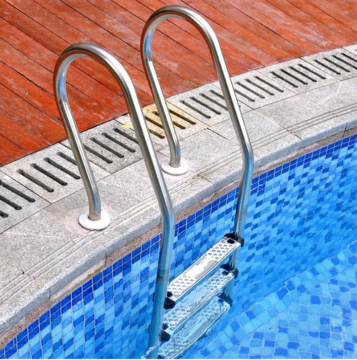 Swimming Pool 3 Steps Above Ground Stainless Steel Ladder - Guangzhou ...