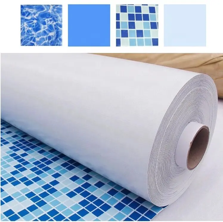 PVC Material Blue/Light Blue Pool Mosaic Liner - Guangzhou Getsea Pool ...